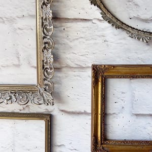 Vintage Ornate Picture Frames Gold Frame Set Four Table Gallery Wall ...