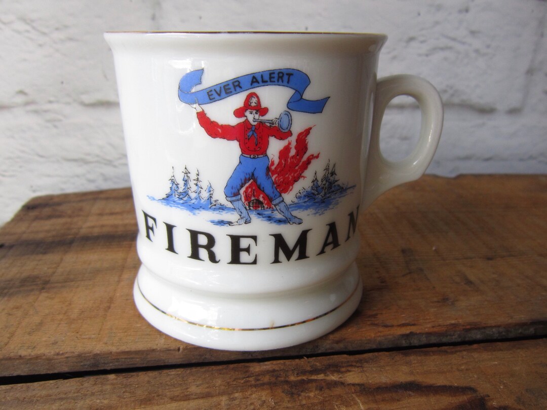 Vintage Fireman Mug - Firefighters Coffee Cup - Gifts for Guys -ever ...