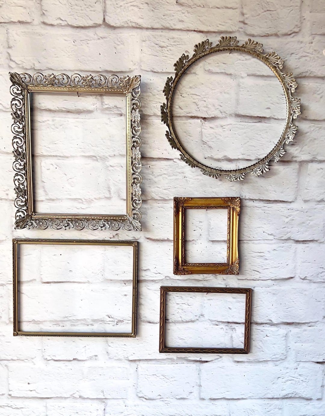 Vintage Ornate Picture Frames Gold Frame Set Four Table Gallery Wall ...
