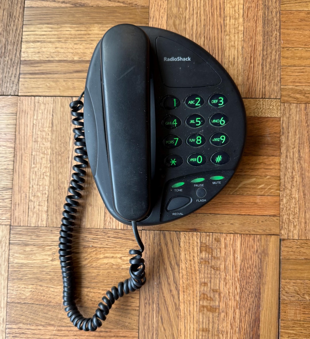 Vintage Radioshack Midnight III Phone - Retro 90s - Black Corded ...