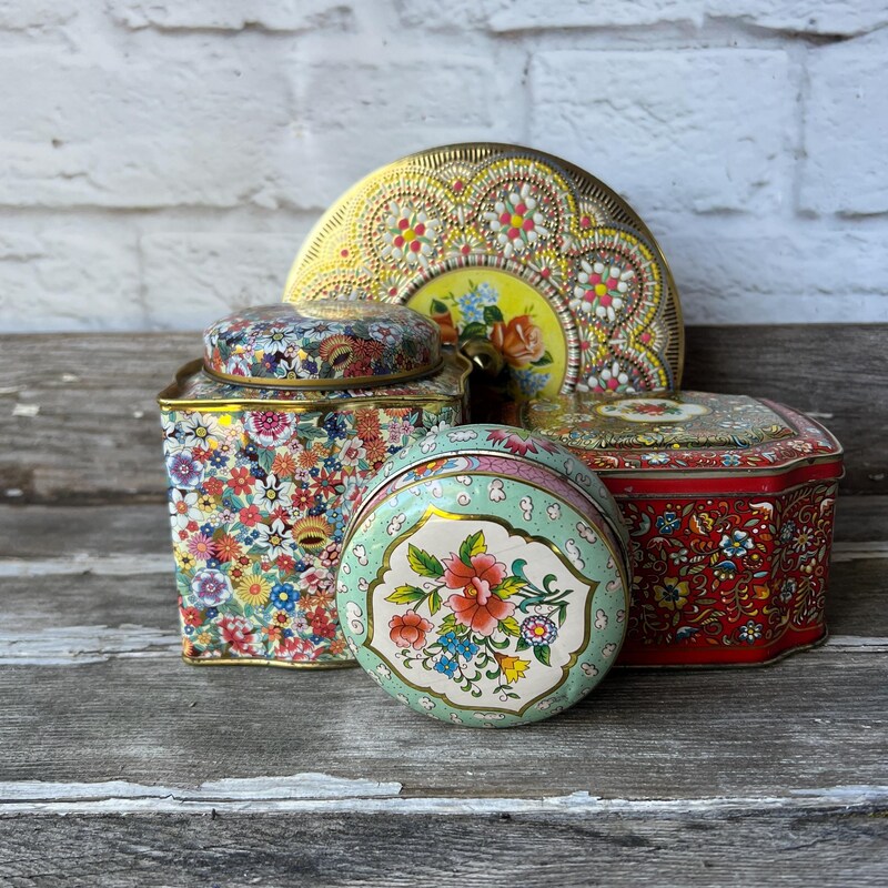 Floral Tins - Etsy