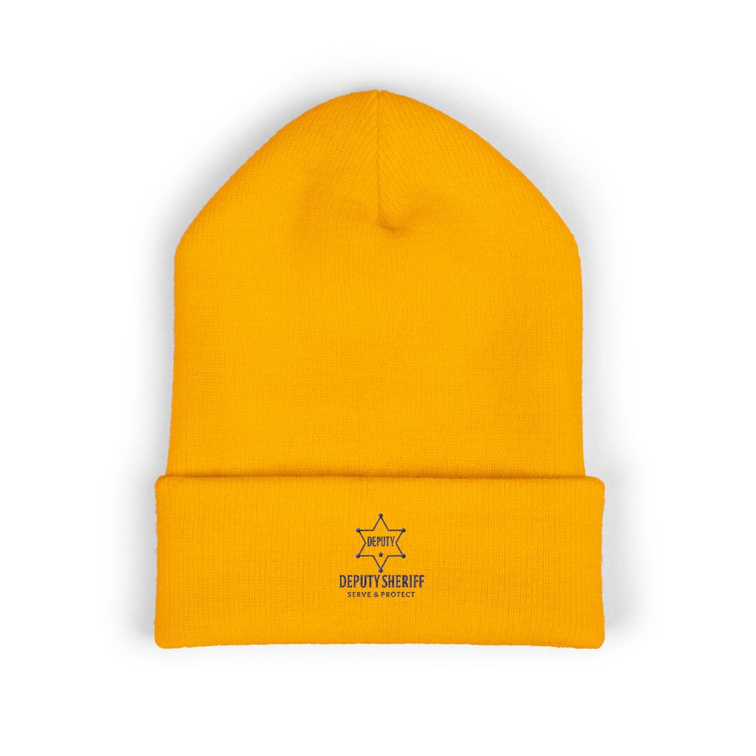Embroidered Deputy Sheriff Classic Cuffed Beanie, Law Enforcement Gift ...