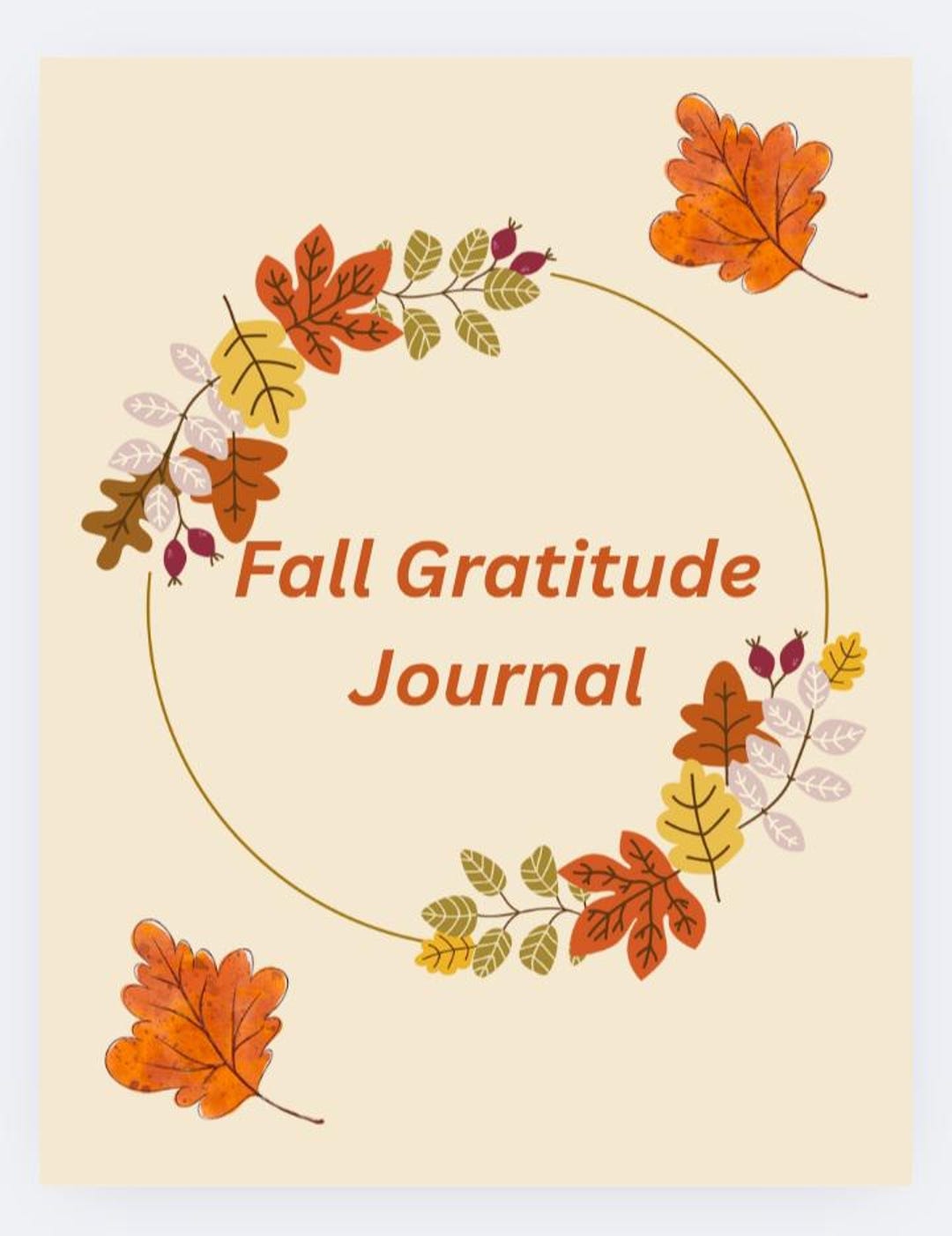 Fall Gratitude Journal Printable/thanksgiving Planner/autumn Daily ...