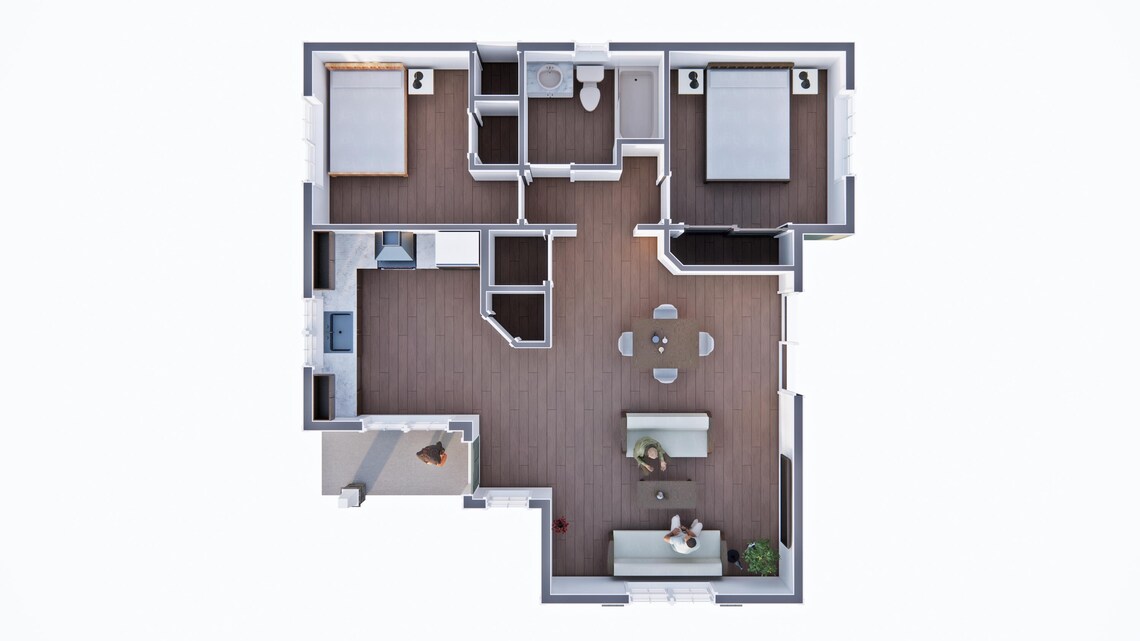 The Classic Ranch - ADU Plans - Open Plan Design - Accessory Dwelling ...