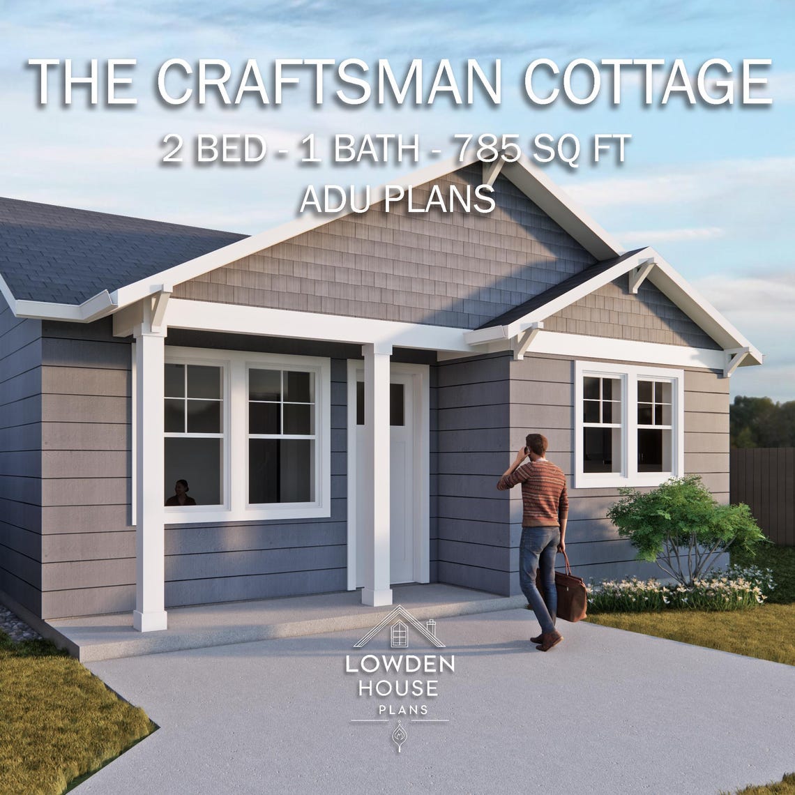 The Craftsman Cottage - ADU Plans - Open Plan Design - Accessory ...