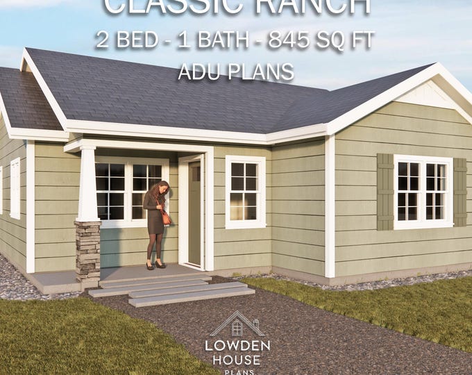 The Craftsman Cottage - ADU Plans - Open Plan Design - Accessory ...