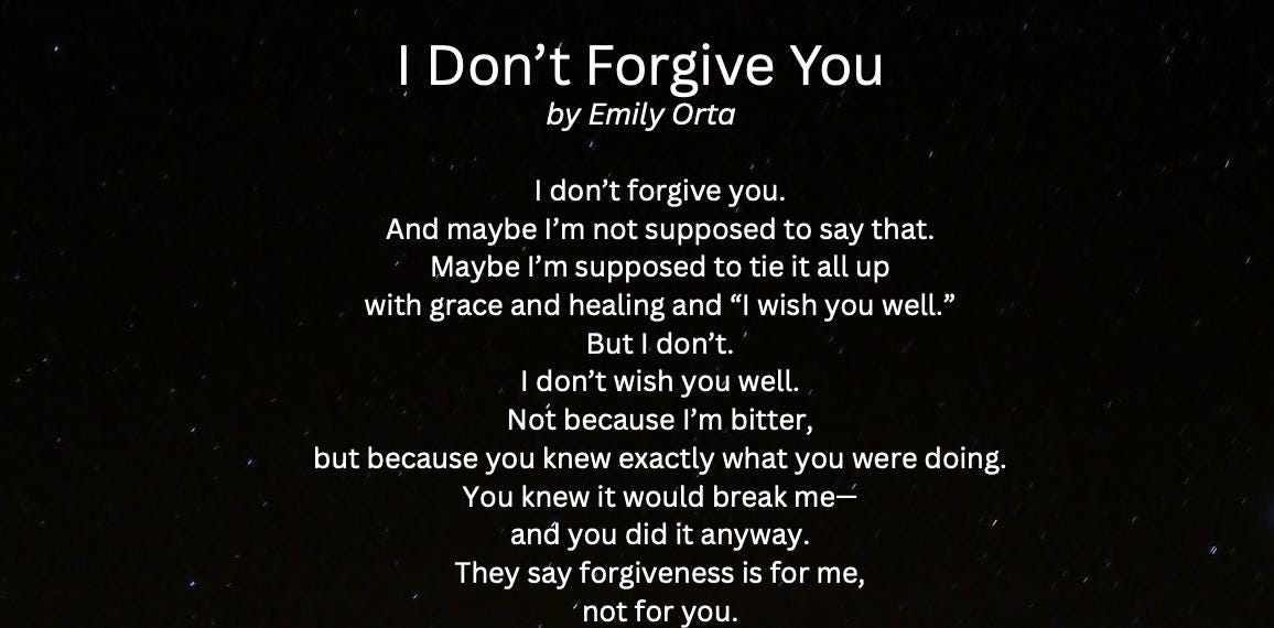 I Don't Forgive You - Etsy