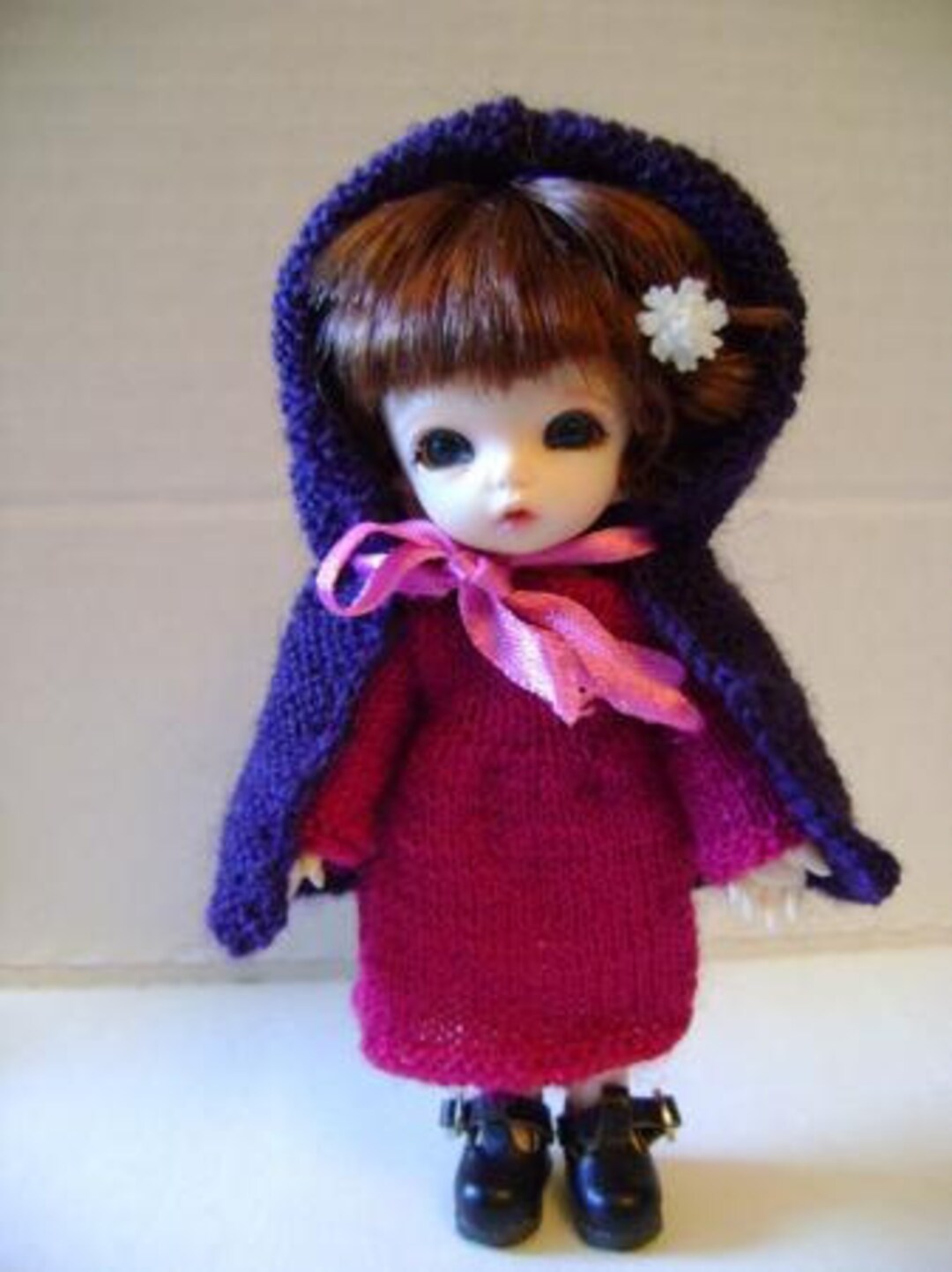 39. French and English Knitting Pattern PDF - Dress, Pouch and Hood for ...