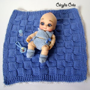 195. French and English Knitting Pattern PDF Wrapover Top, Nappy and ...