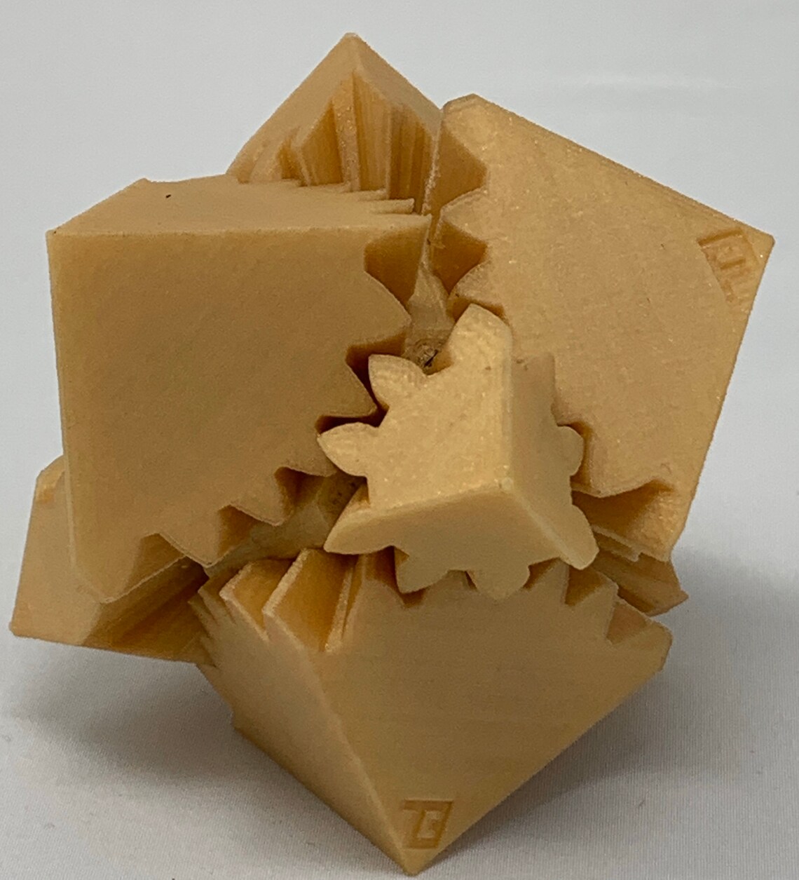3D Printed Gear Cube - Etsy