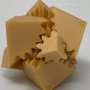 3D Printed Gear Cube - Etsy