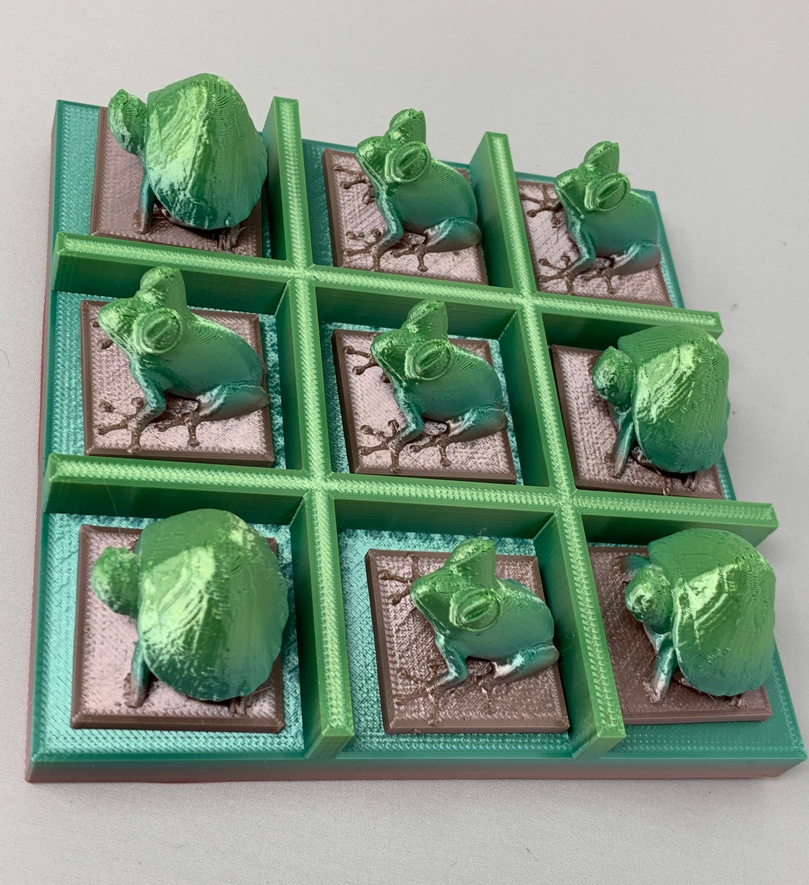 Turtle Frog Tic Tac Toe Game - Etsy