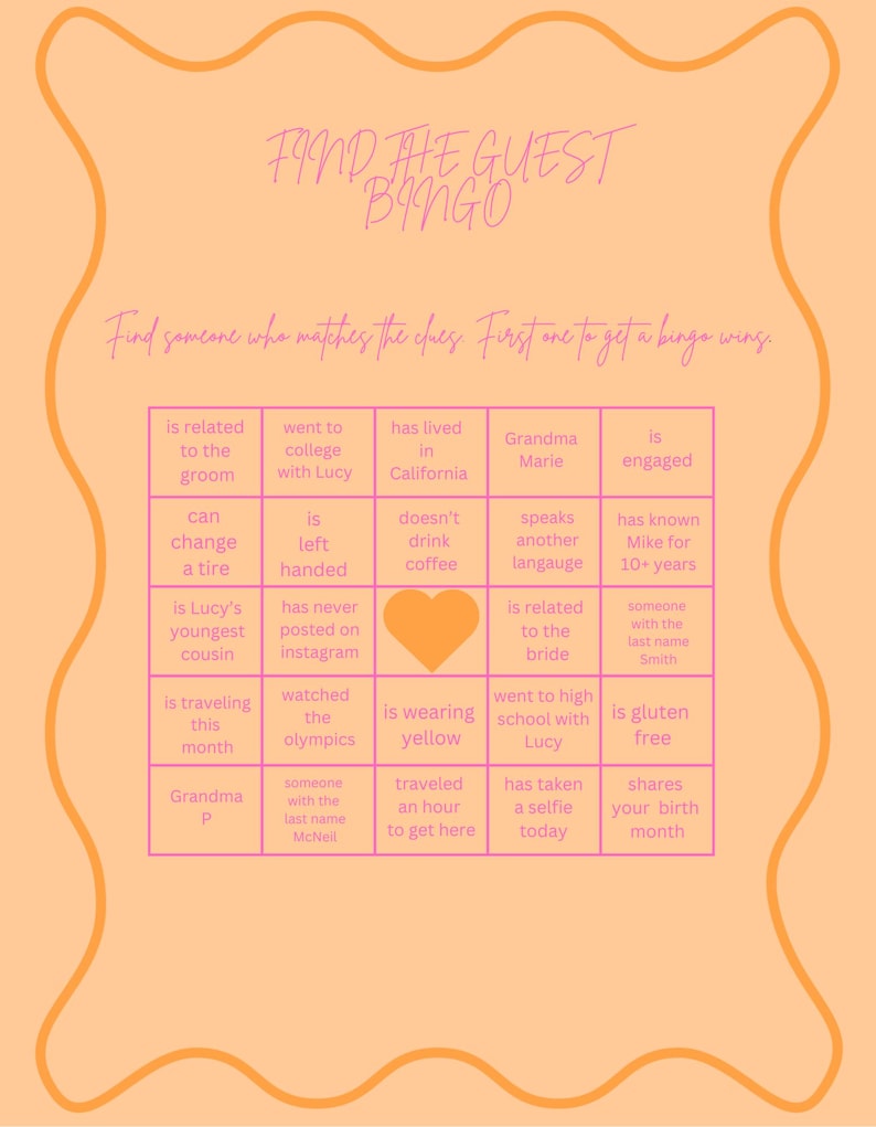 Customizable Bingo Cards - Etsy