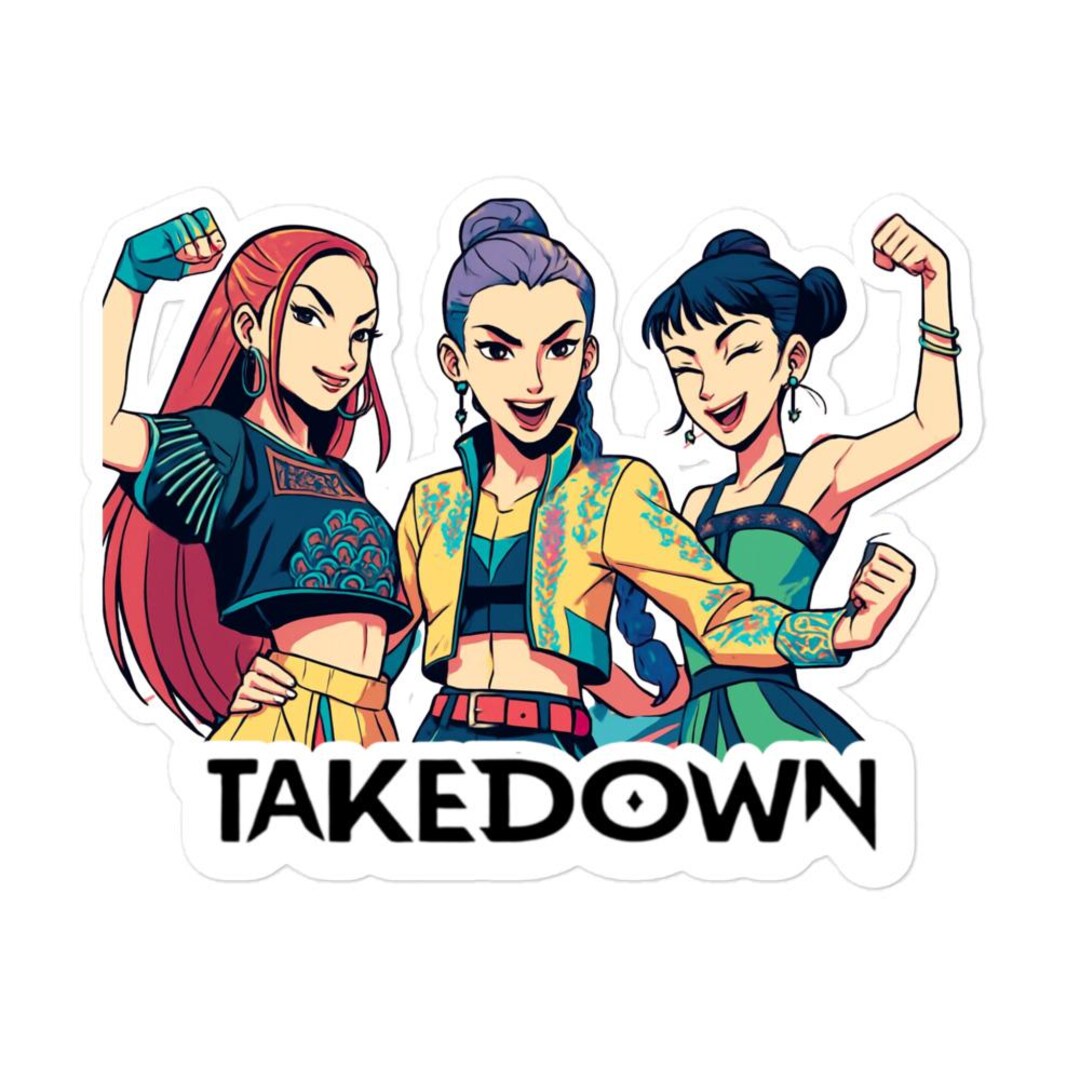 K-pop Demon Hunters - Huntrix Takedown Bubble-free Stickers - Etsy