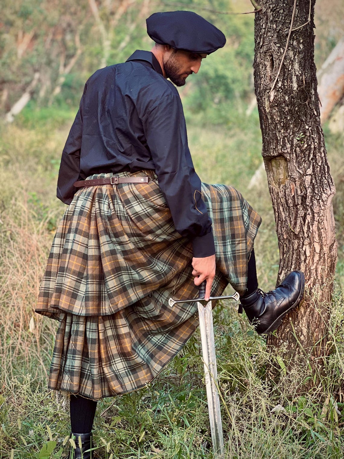 Men's Scottish Great Kilt Traditional Tartan Plaid Handmade Outlander ...
