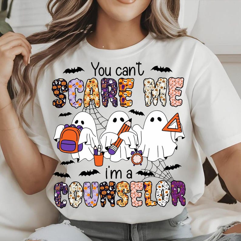 Spooky Halloween Counselor PNG, You Can’t Scare Me I’m a Counselor ...