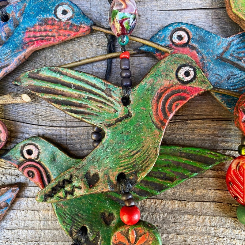 Clay Hummingbird Ornament - Etsy