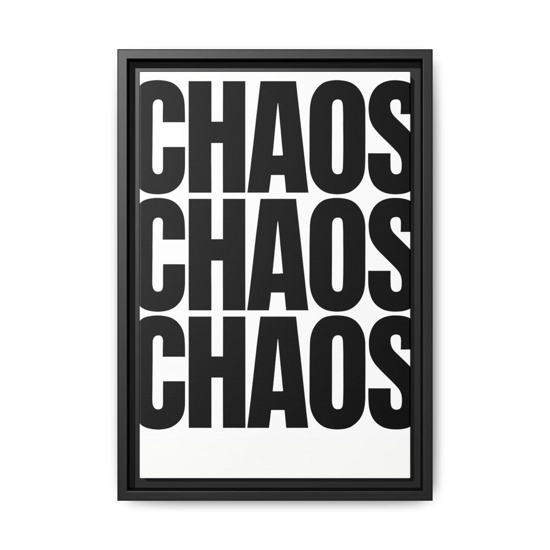 Bold Chaos Framed Canvas Print – Modern Statement Art - Etsy