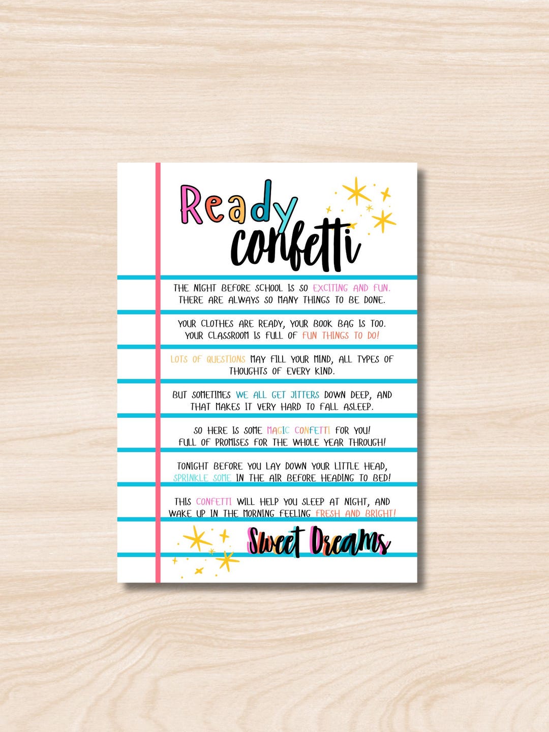 Back to School Confetti Tag | Ready Confetti | Jitter Glitter | Digital ...