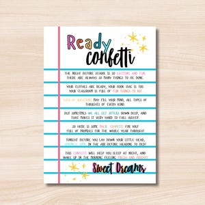 Back to School Confetti Tag | Ready Confetti | Jitter Glitter | Digital ...