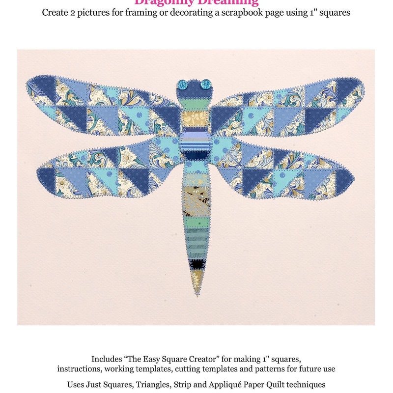 Dragonfly Quilt Pattern - Etsy