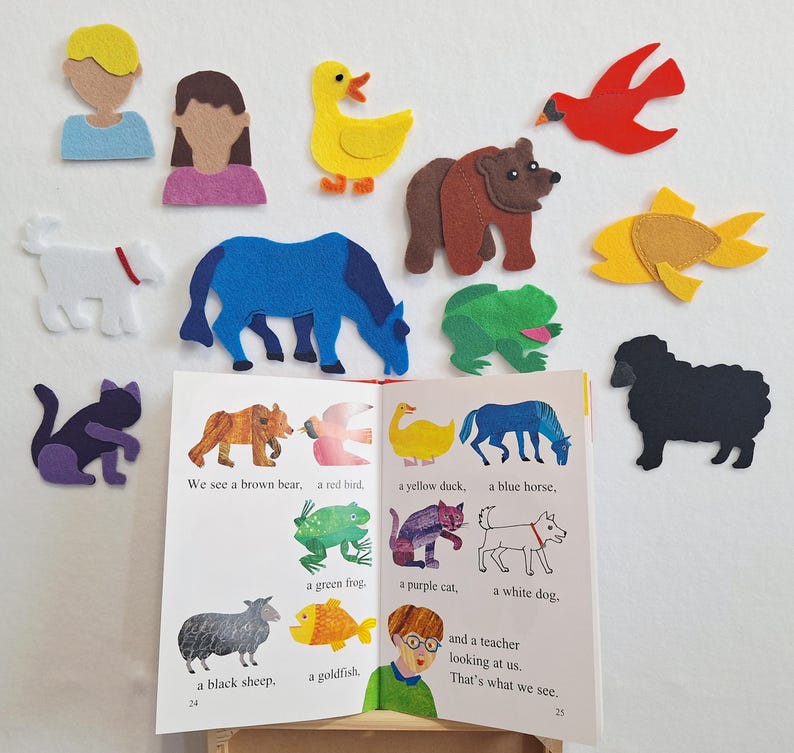 Brown Bear Brown Bear, What Do You See? Story Book/story Props ...