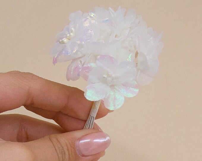 Vintage Iridescent Fabric Floral Bridal Sprays, Bridal DIY, Wedding DIY ...