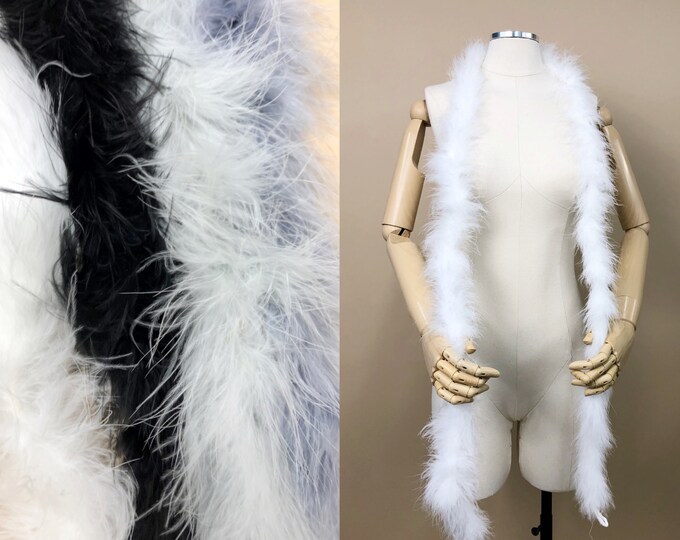 Marabou Feather Boas, Comes in Black, Gray, Light Gray & White, Prop ...