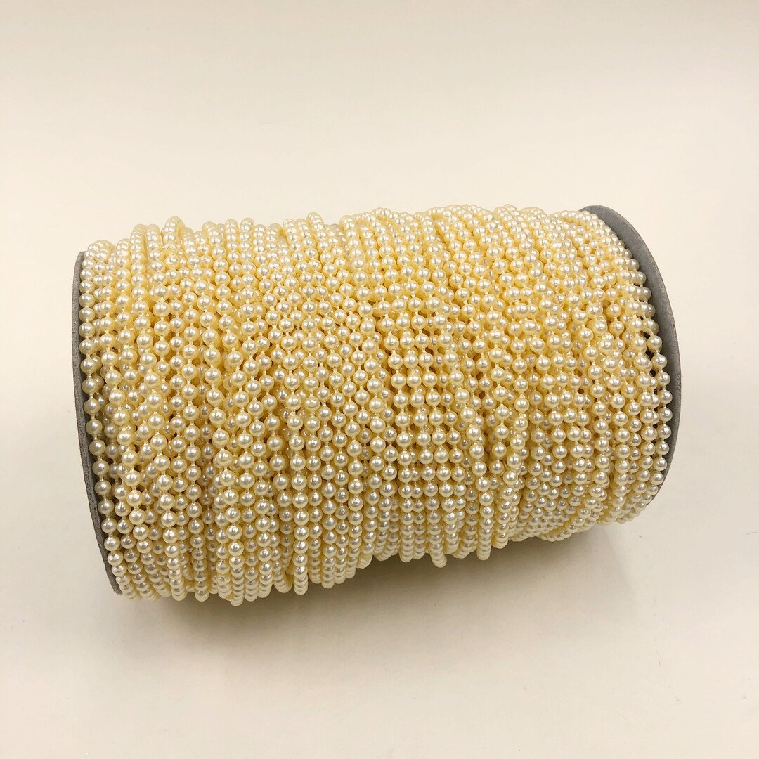 4mm Bead Rolls, 100 Meter Roll, Comes in Warm Ivory, Vintage 90s ...