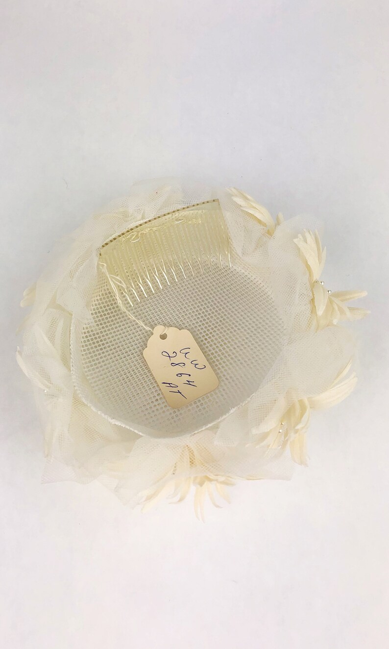 Vintage 1960's Daisy Ivory Tulle Bridal Fascinator 60s - Etsy