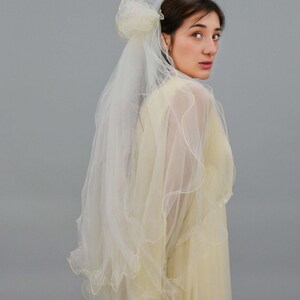 Esmeralda Veil, Vintage 1980's Deadstock Fingertip or Tea Length Veil ...