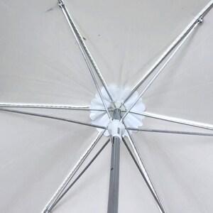Vintage Small White Parasol W/ Lace Trim, 70s White Parasol, Great for ...