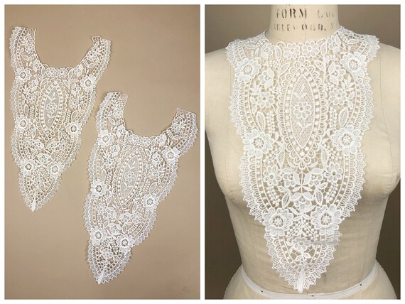 Tiered Venetian V-shaped Lace Appliqué Ivory or White Sewing - Etsy
