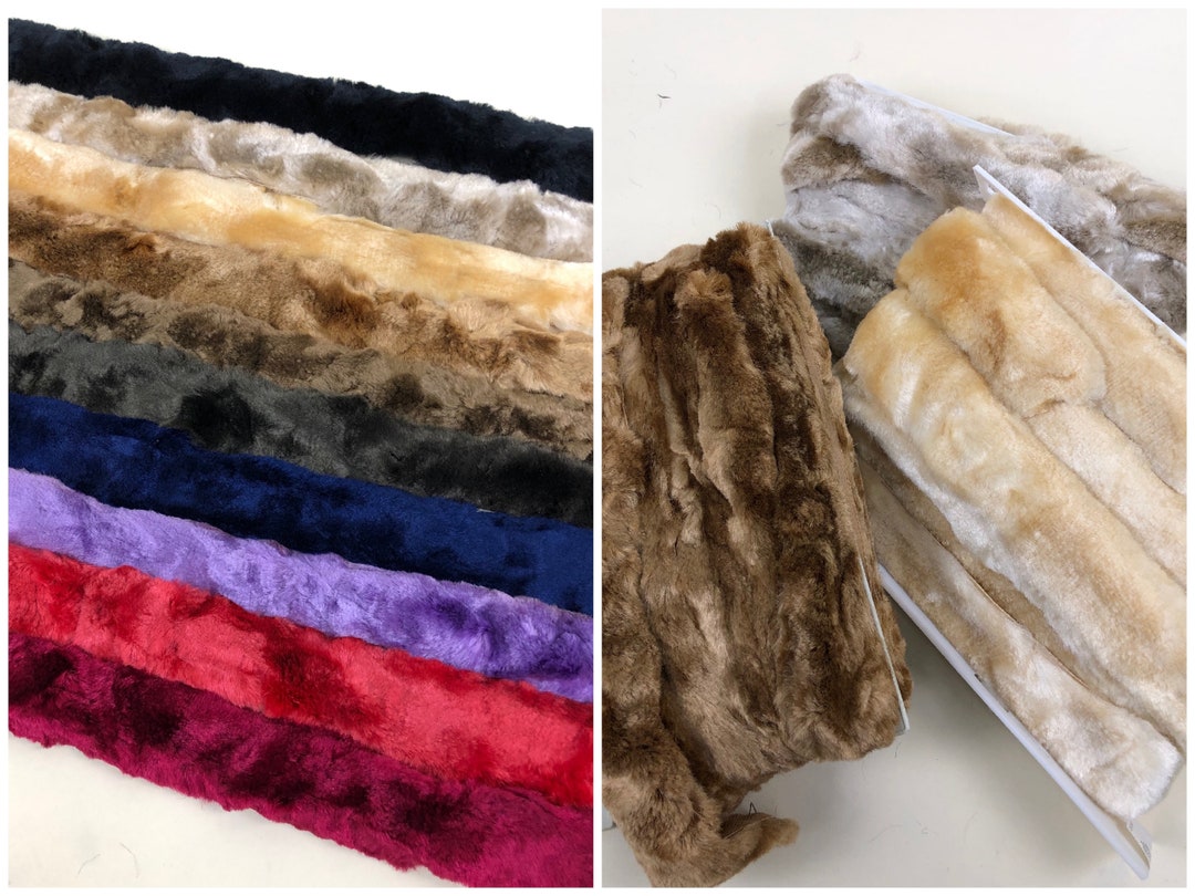 1.5 Wide Faux Fur Trim per Yard, in A Variety of Colors, Sewing DIY ...