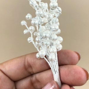 Vintage Pearl Twisted Beaded Sprays, White Faux Pearl Sprays, Floral ...