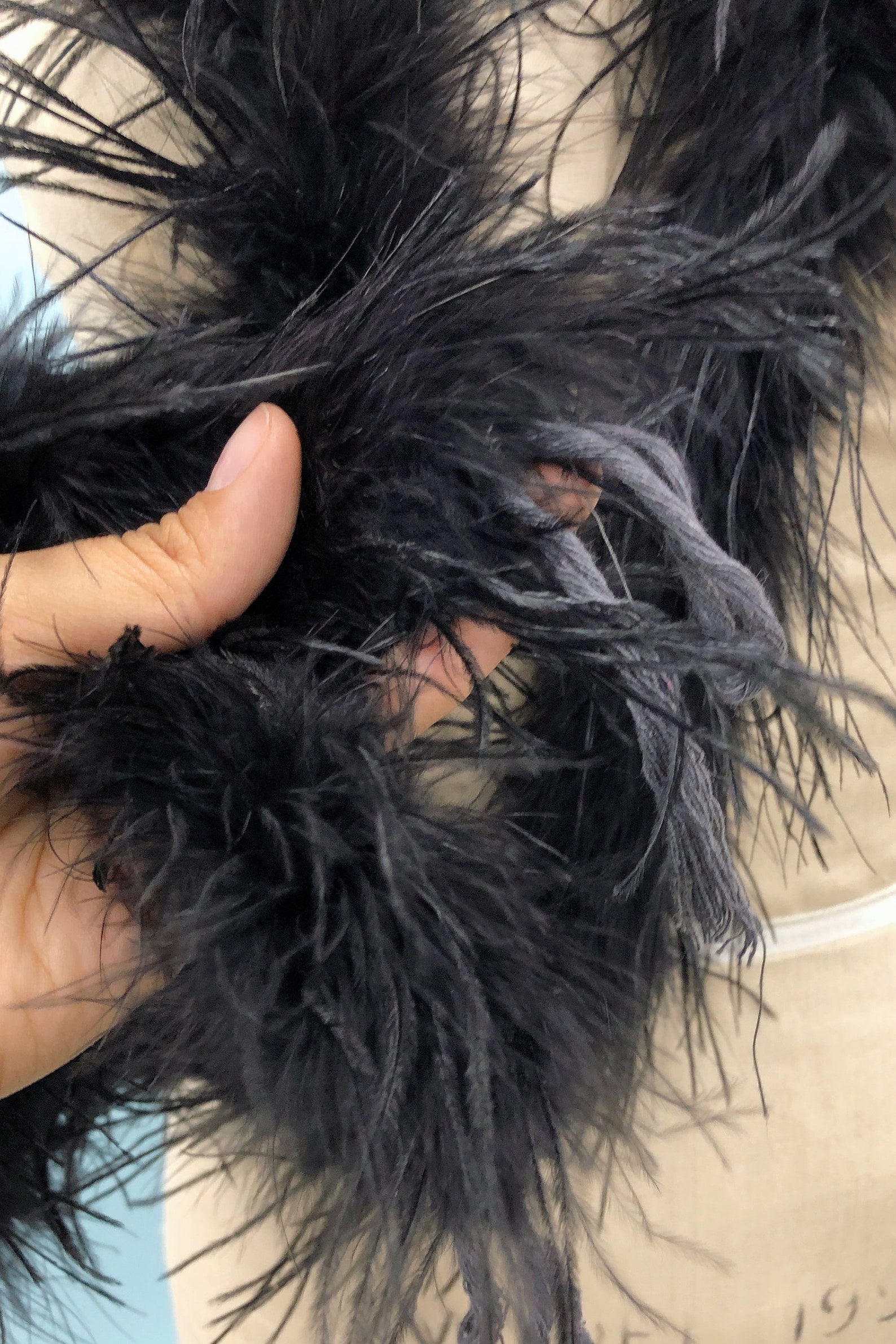 1 Ply Black Ostrich Feather Boa Prop Boas Costume Boas Soft - Etsy