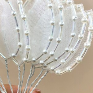 Vintage Teardrop Shaped Faux Pearl Leaf Sprays, Bridal DIY, Wedding DIY ...