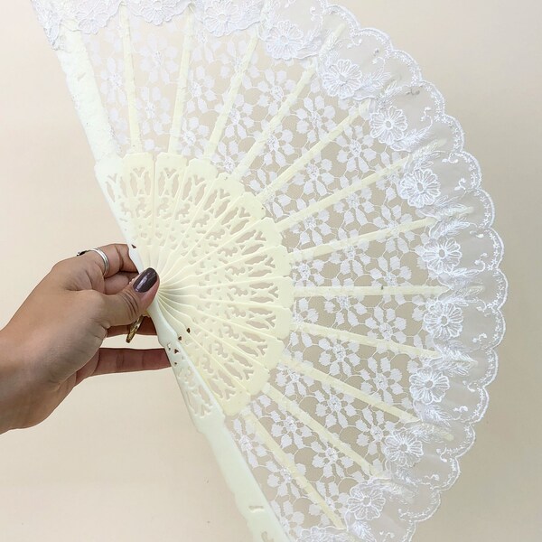 Lace Hand Fan - Etsy