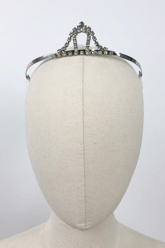 Ring My Bell Silver Tiara, Vintage Rhinestone Tiara, … - Gem