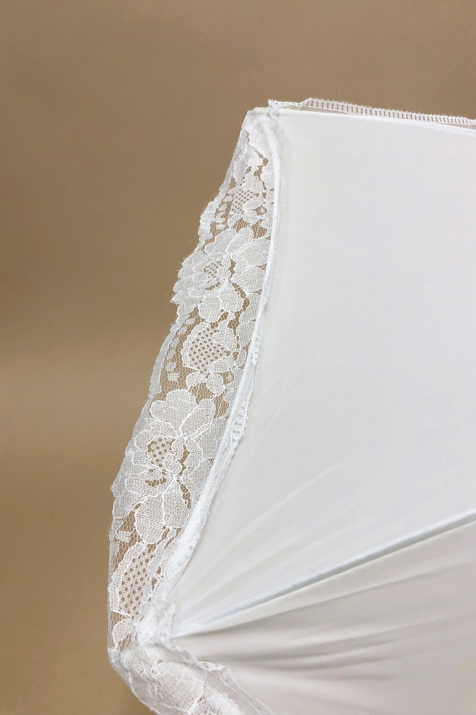 Vintage Small White Parasol W/ Lace Trim 70s White Parasol - Etsy