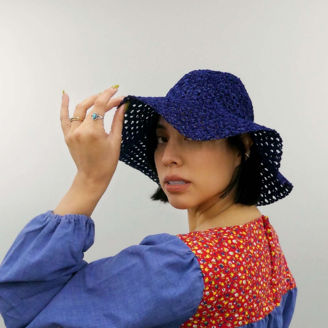 Poppy Sue Floppy Bucket Hat, Vintage 1970's Bucket Hat, 70s Vintage ...