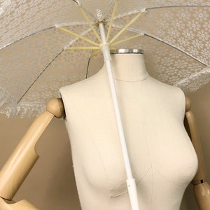 Vintage Small White Lace Parasol 70s Small Parasol Great For | Etsy