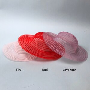 Vintage 1970s Sheer Straight Brim Sunhat With Middle Wire, Multiple ...