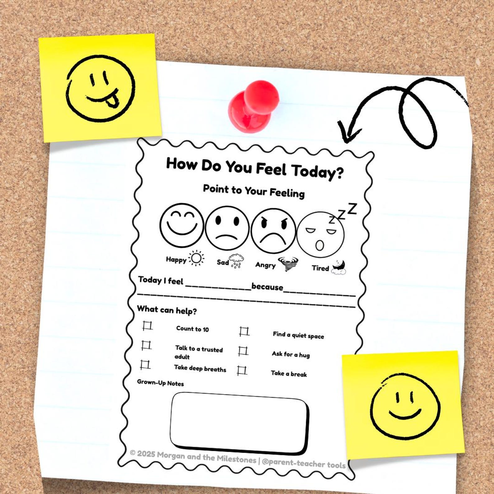 Daily Feelings Check-in Chart for Kids | Printable Emotions Tracker | SEL Tool for Parents ...