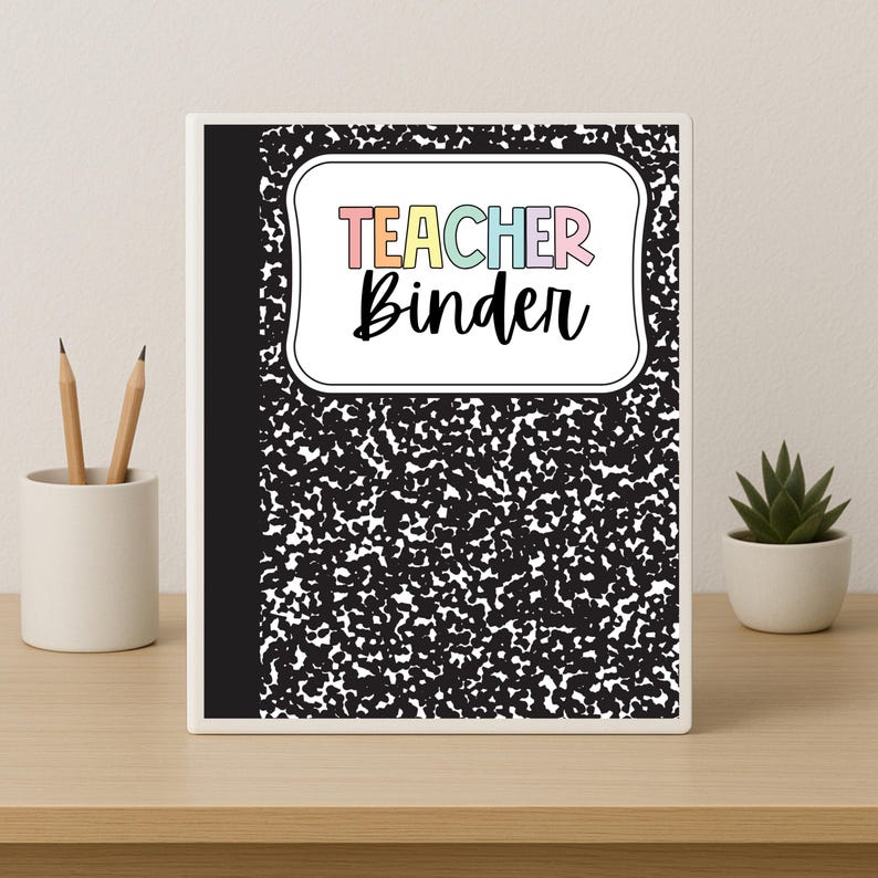 Composition Binder Cover and Spines | Perfect for Teachers - Etsy