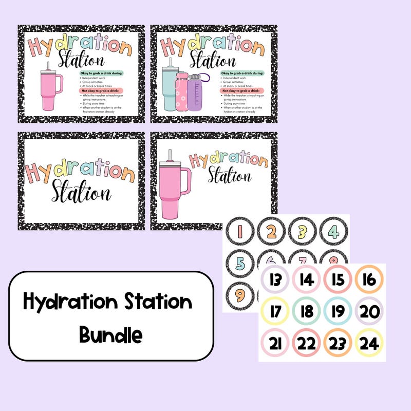 Hydration Station Sign - Etsy
