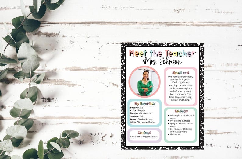 Meet the Teacher Template | Editable Back to School Flyer | Teacher ...