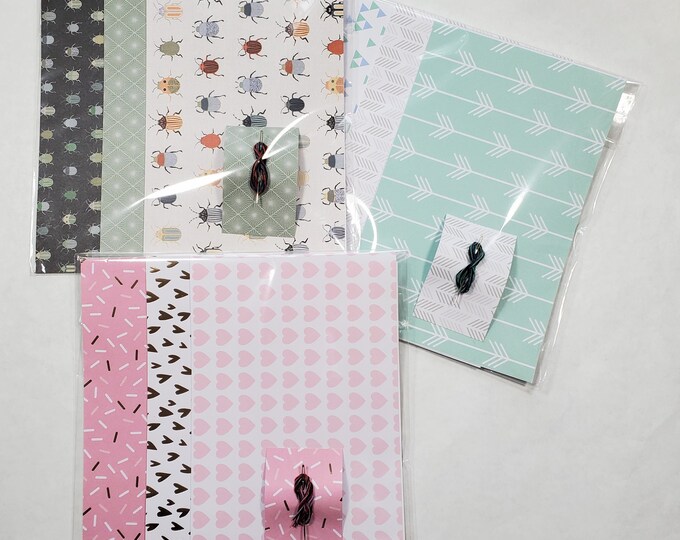 Bookbinding Kit Make Your Own Notebooks Materials for Three Notebooks ...