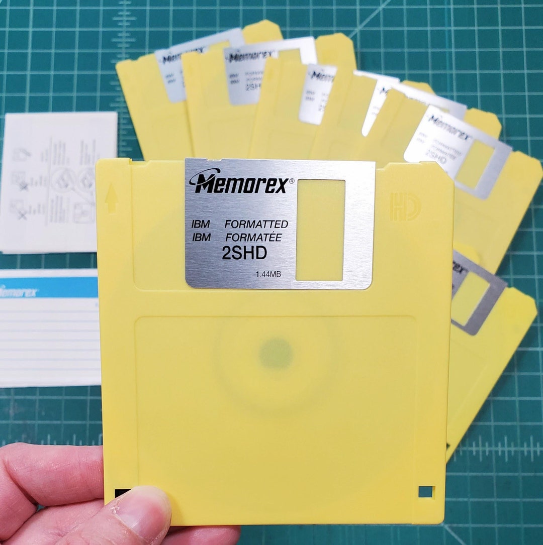 Vintage Floppy Disks - Diskettes - Set of 10 Vintage Floppy Disks - Etsy