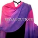 Stunning Silk Chiffon Wrap Cape Ruana Caftan Hand Dyed Maya Matazaro - Etsy
